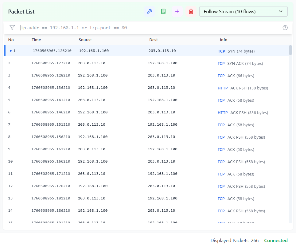 PcapChat - Professional Online Network Packet Editor | Free Web Tool